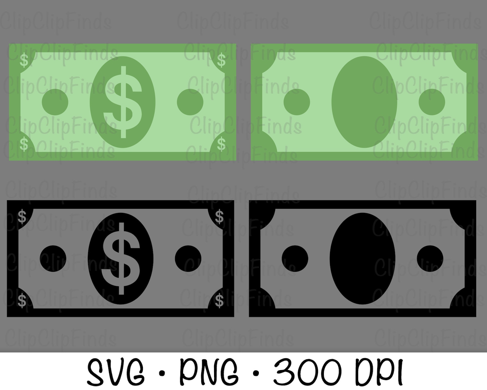 Money Bill Cash Money Outline Dinero SVG Vector Cut File - Etsy