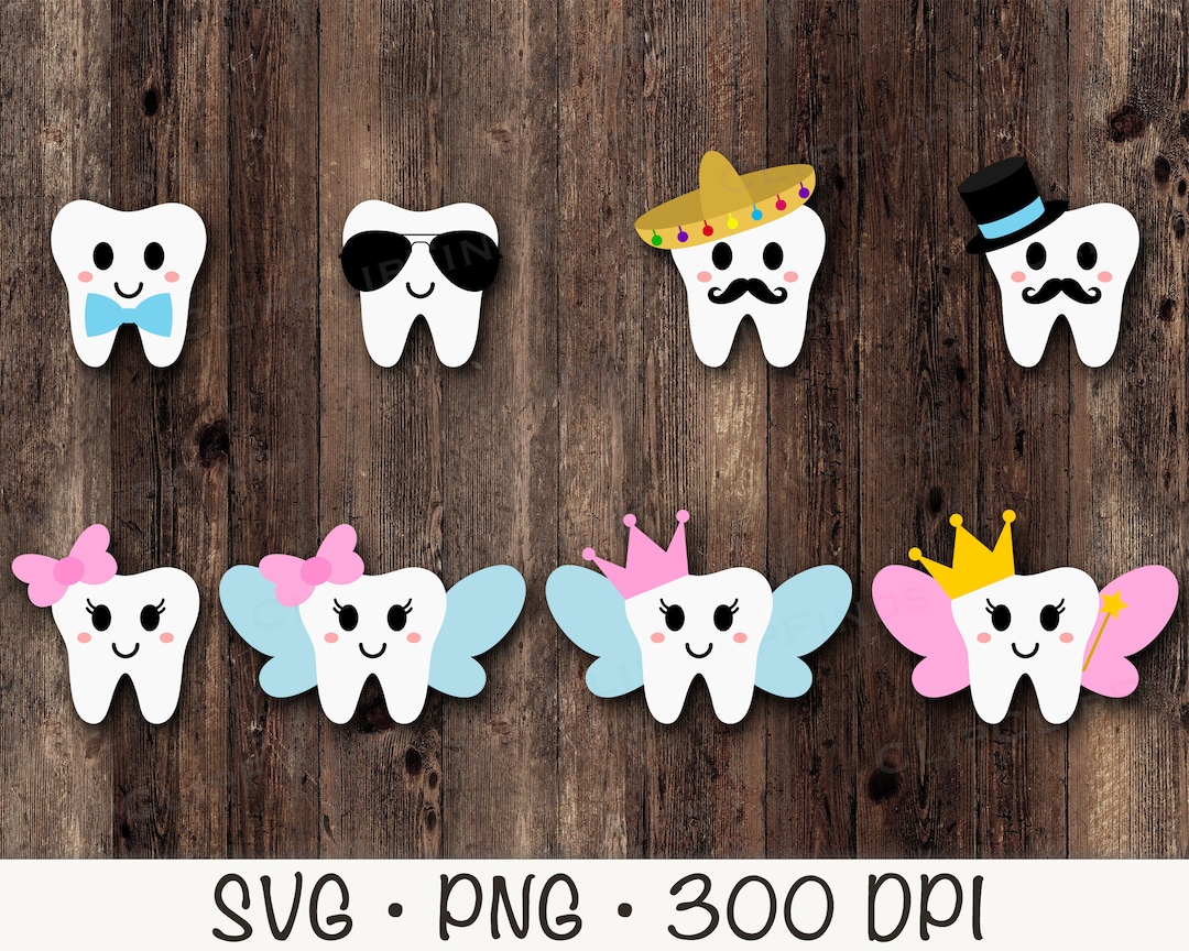 Tooth Fairy Bag SVG, PNG, Tooth Fairy Bundle Pack, Boy Tooth Fairy ...