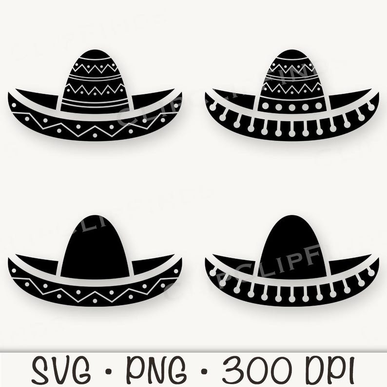 Sombrero SVG, Mexican Sombrero SVG, Mexican Hat PNG, Sombrero ...