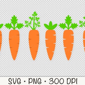 Carrot SVG Vector Cut File and PNG Transparent Background, Sublimation ...
