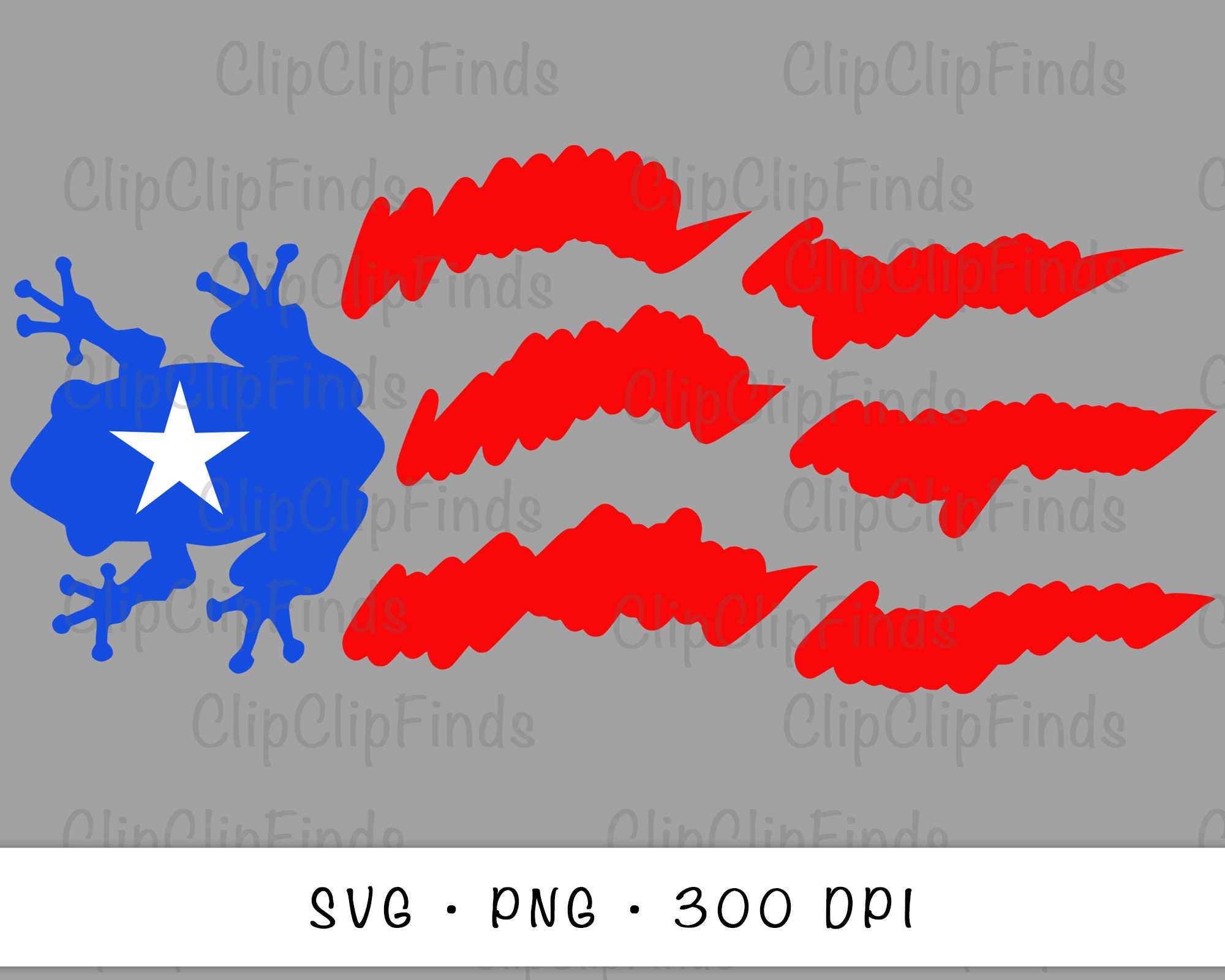 Puerto Rican Coqui Flag SVG Vector Cut File and PNG - Etsy Denmark