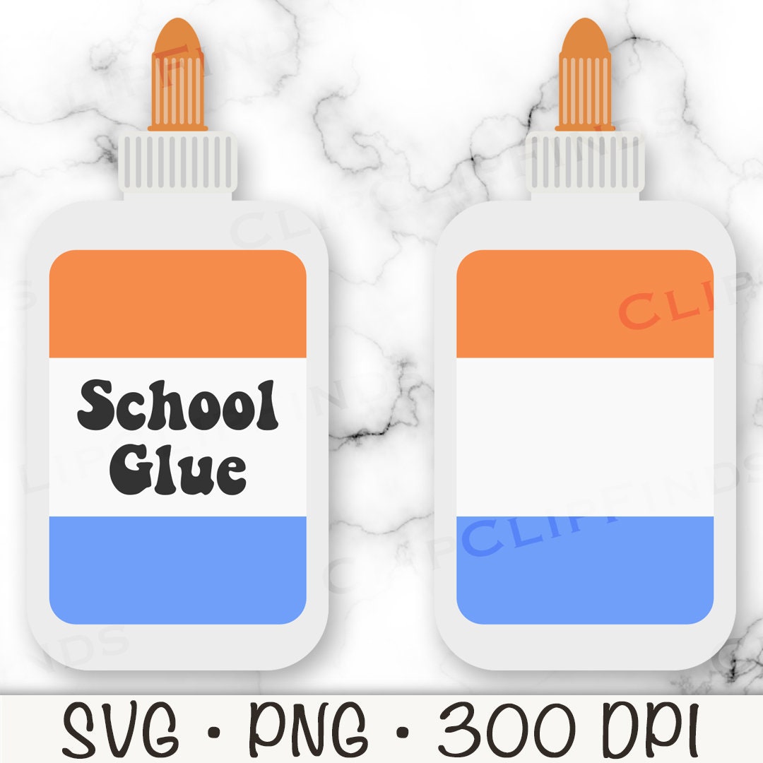 Glue Bottle SVG, School Glue Clipart, Glue PNG, School Supplies ...