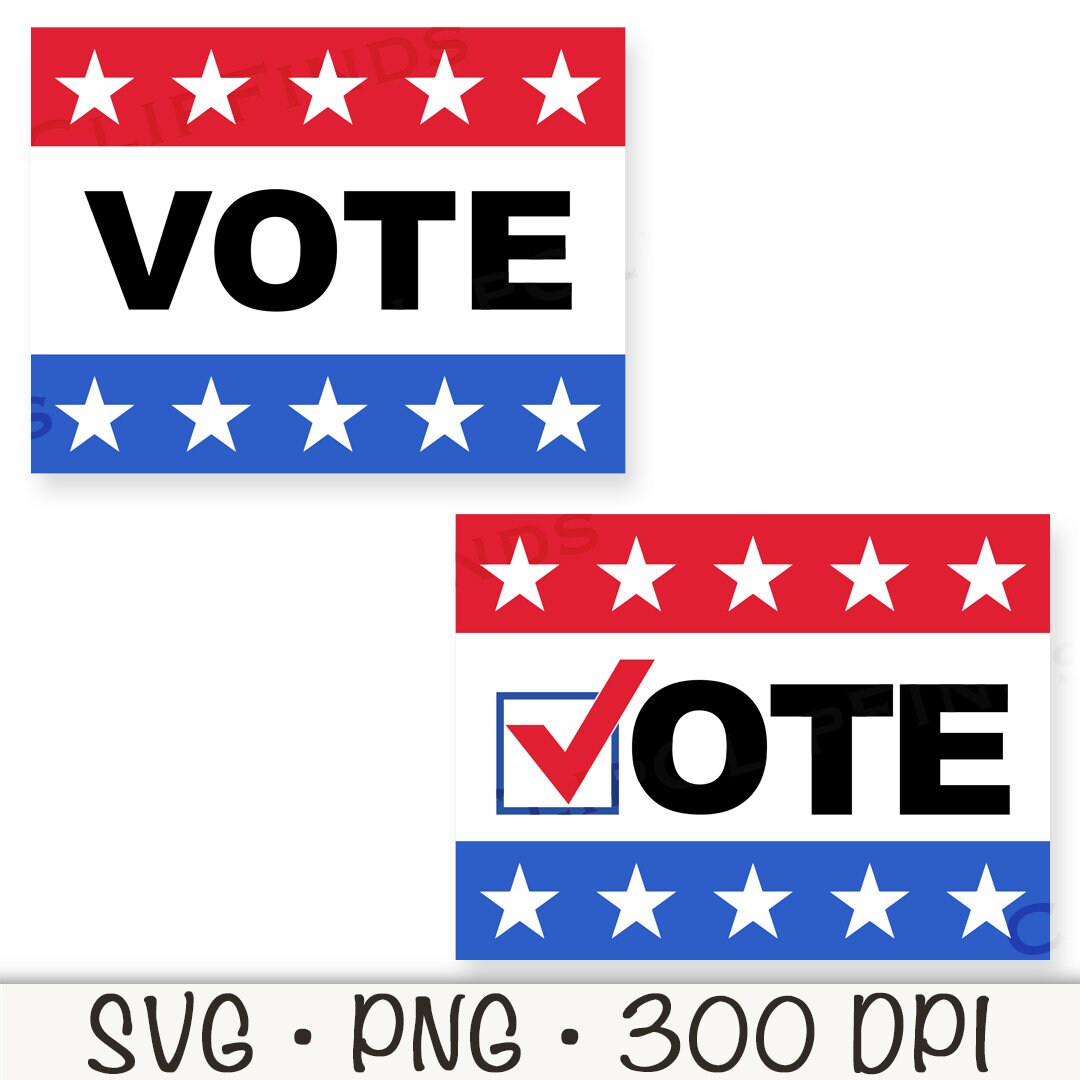 Vote SVG, Vote Circle PNG, Check Mark on Box, Political, Election ...