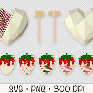 White Chocolate Breakable Heart, White Chocolate Covered Strawberries ...