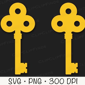 Skeleton Key SVG, Skeleton Key PNG, Skeleton Key Clip Art, Instant ...