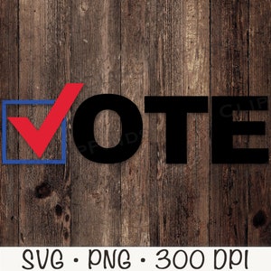Vote SVG, Vote PNG, Check Mark on Box, Political, Election, Republican ...