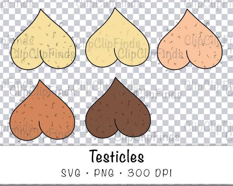 Humorous Scrotum Hairy Balls Testicles Nut Sack Svg Vector Cut Etsy