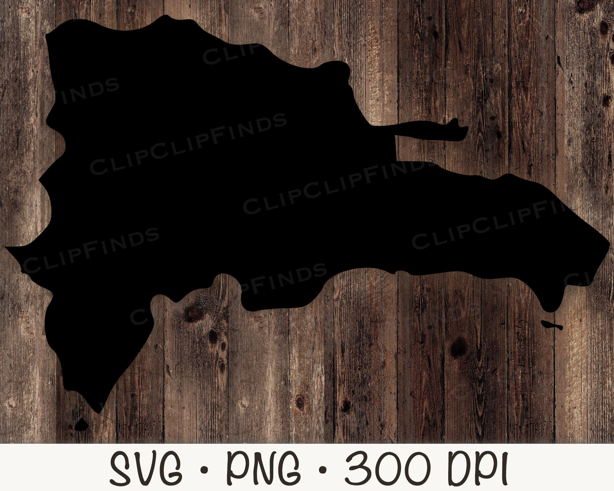 Dominican Republic Silhouette Map SVG, PNG, Instant Digital Download - Etsy