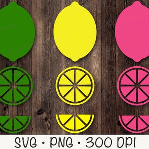 Lemon SVG, Lime SVG, Pink Lemon, Bundle Pack, Icon Symbol, Vector Cut ...