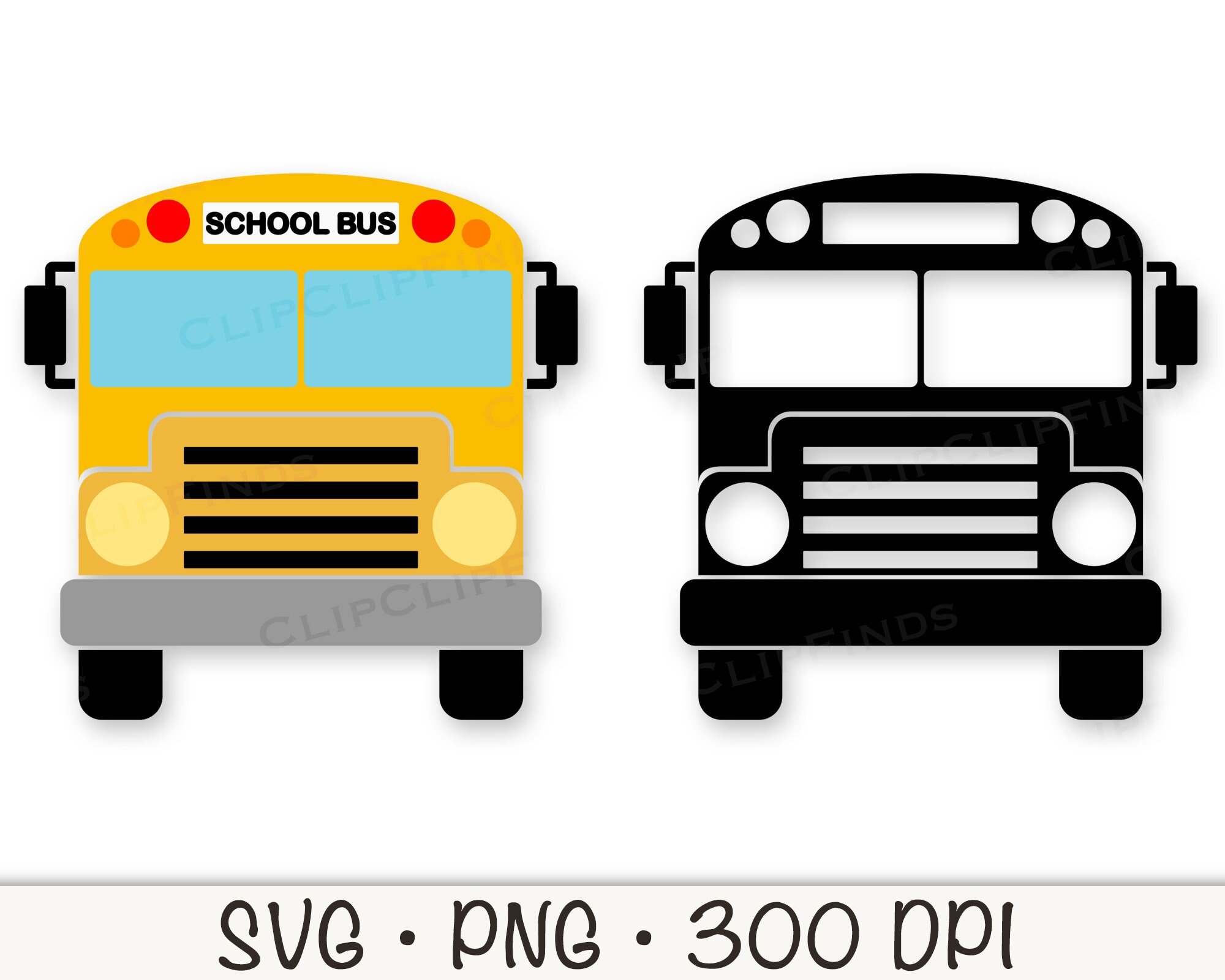 School Bus Front Clipart