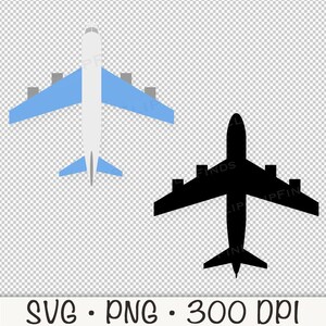 Airplane, Airplane SVG, Airplane PNG, Plane Clip Art, Blue Wings ...