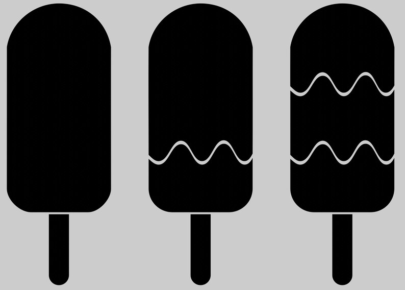 Popsicle SVG Vector Cut File and PNG Transparent Background - Etsy