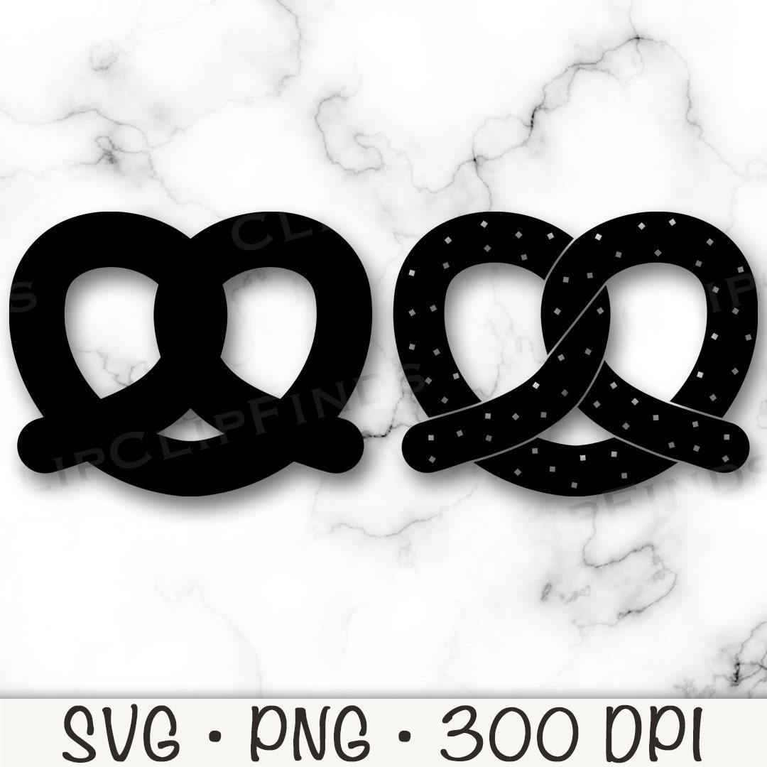 Pretzel SVG, Pretzel PNG, Pretzel Silhouette, Vector, Instant Digital ...