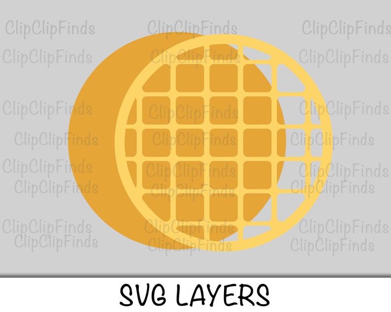 Waffle SVG Round Waffle Simple Flat Waffle PNG Waffle Clip - Etsy