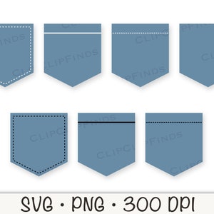 Pocket SVG, Tshirt Pocket SVG, Jean Pocket PNG, Pocket Vector Cut File ...