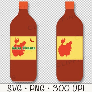 Hot Sauce SVG, Hot Sauce PNG, Hot Sauce Clip Art, Mexican Hot Sauce ...