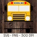 School Bus, Split Monogram, Bus Driver, Teacher Appreciation, SVG, PNG ...