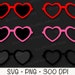 Heart Sunglasses, Heart-shaped Glasses Clip Art, Valentine's Day ...
