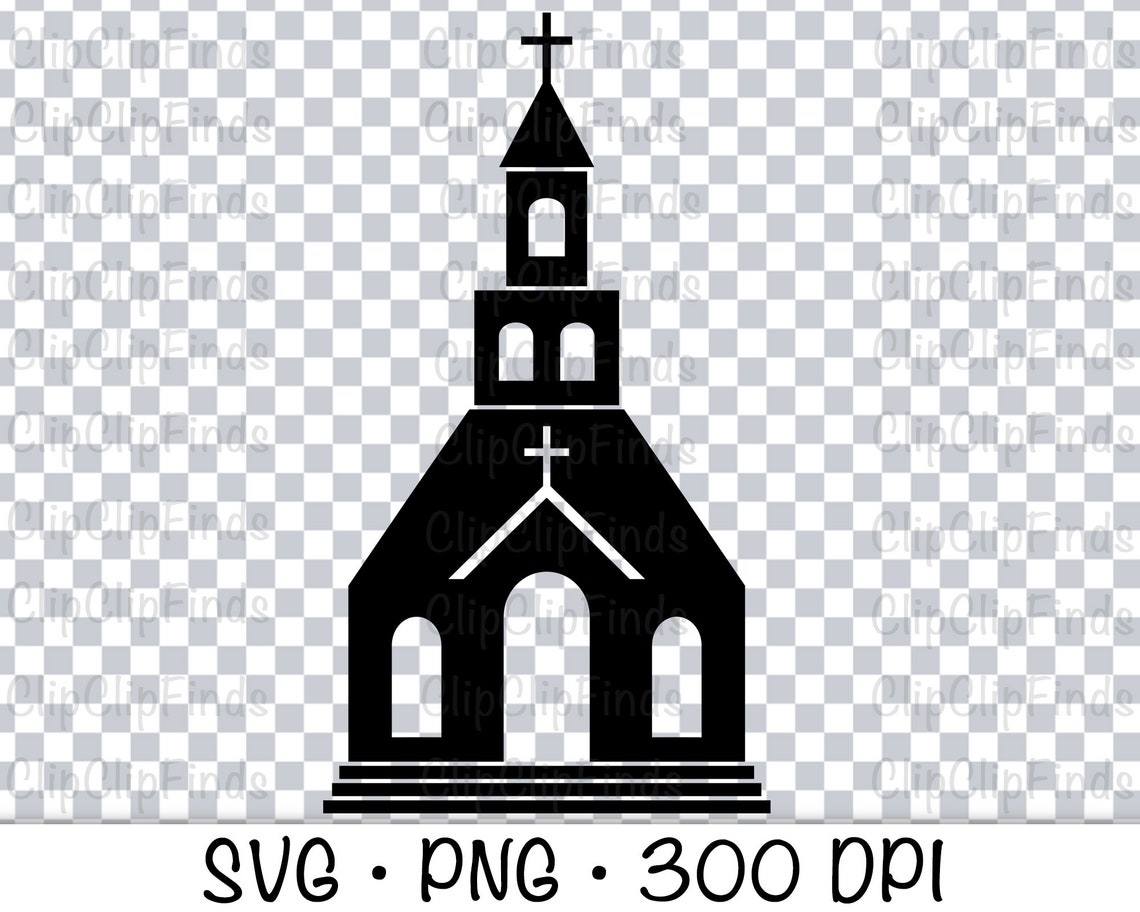 Church Vector Church Building SVG PNG Instant Digital - Etsy