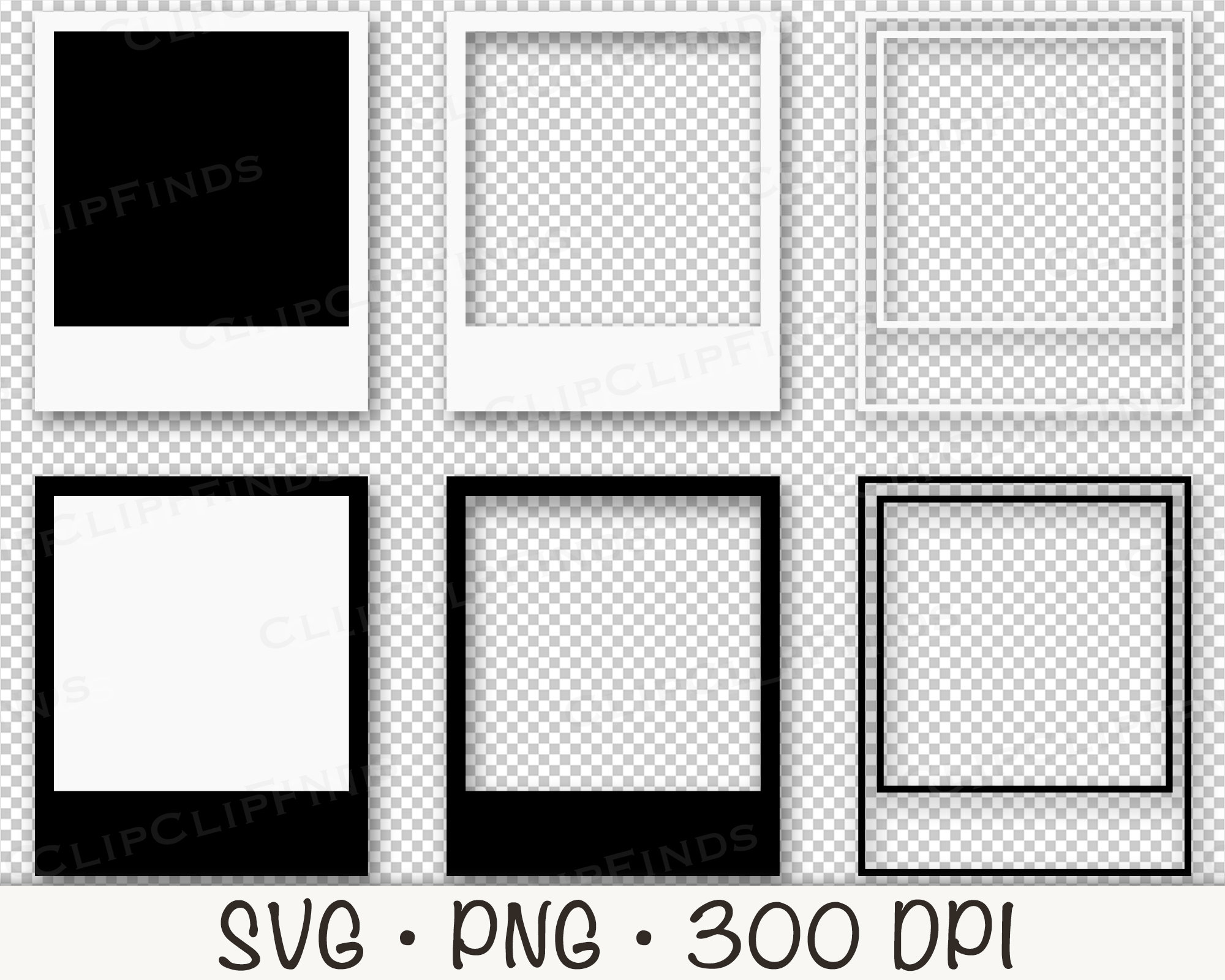 Retro Picture Frames, SVG PNG, Instant Digital Download - Etsy