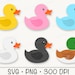 Rubber Duck Ducky Baby Duck Pack SVG Vector Cut File and PNG - Etsy