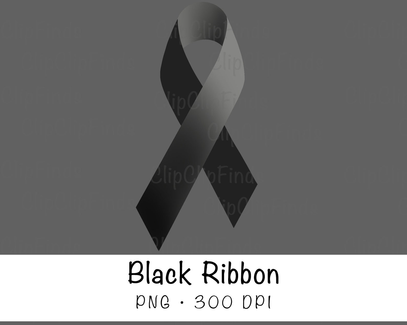 Black RIP Awareness Ribbon PNG Transparent Background Clip Art - Etsy