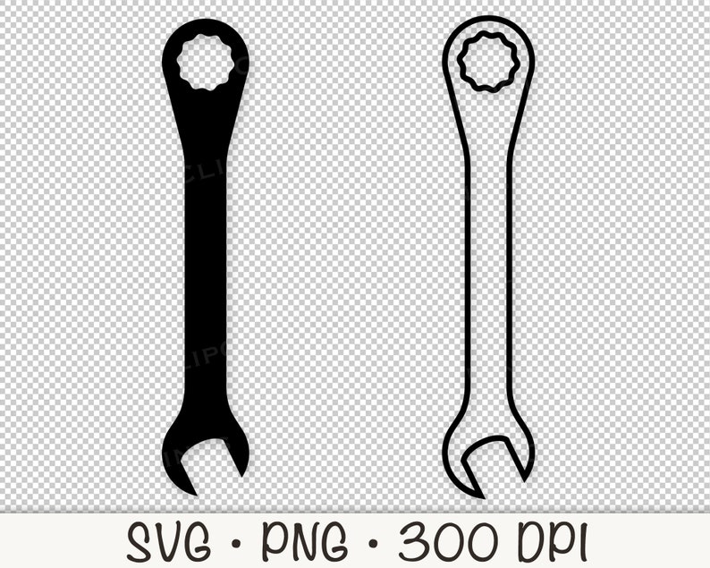Wrench SVG Wrench Tool PNG Combination Wrench Hand Tool - Etsy