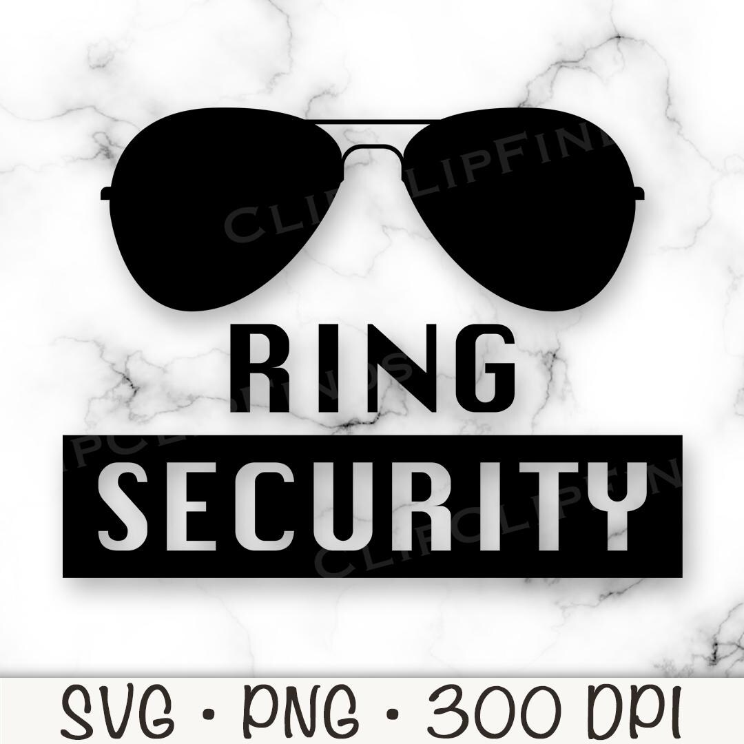 Ring Security SVG, Ring Security PNG, Aviator Sunglasses, Wedding ...