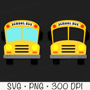 School Bus SVG, School Bus PNG, School Bus Clipart, Bus Driver, Cute ...