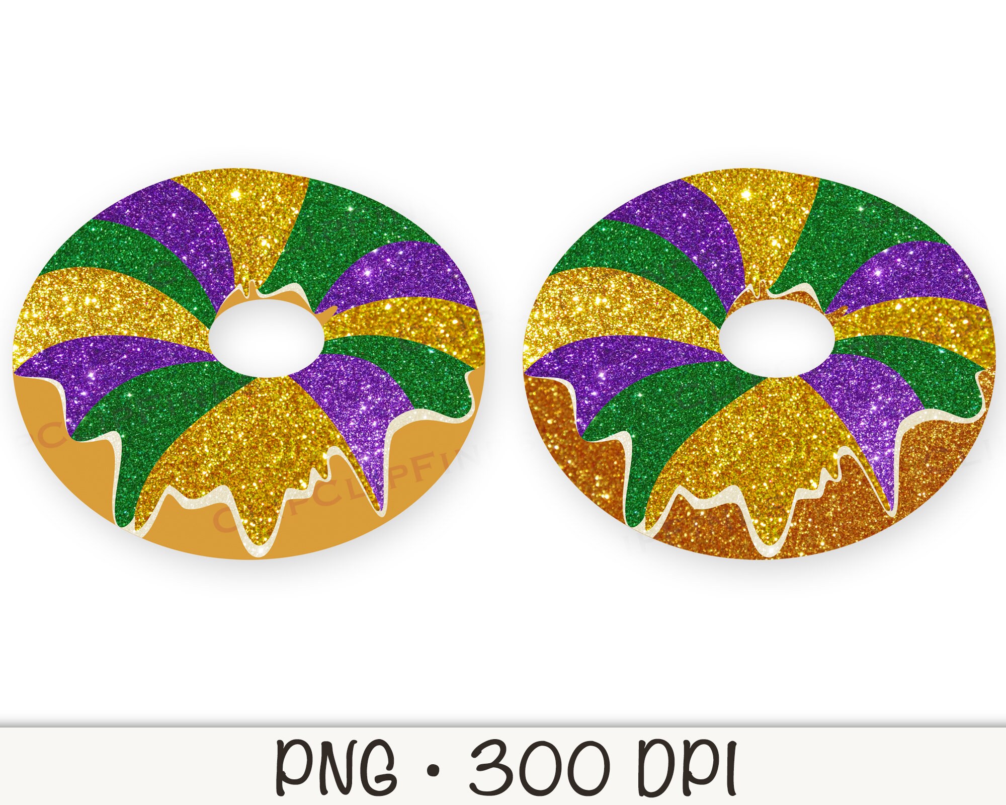 Mardi Gras King Cake PNG Instant Digital Download - Etsy