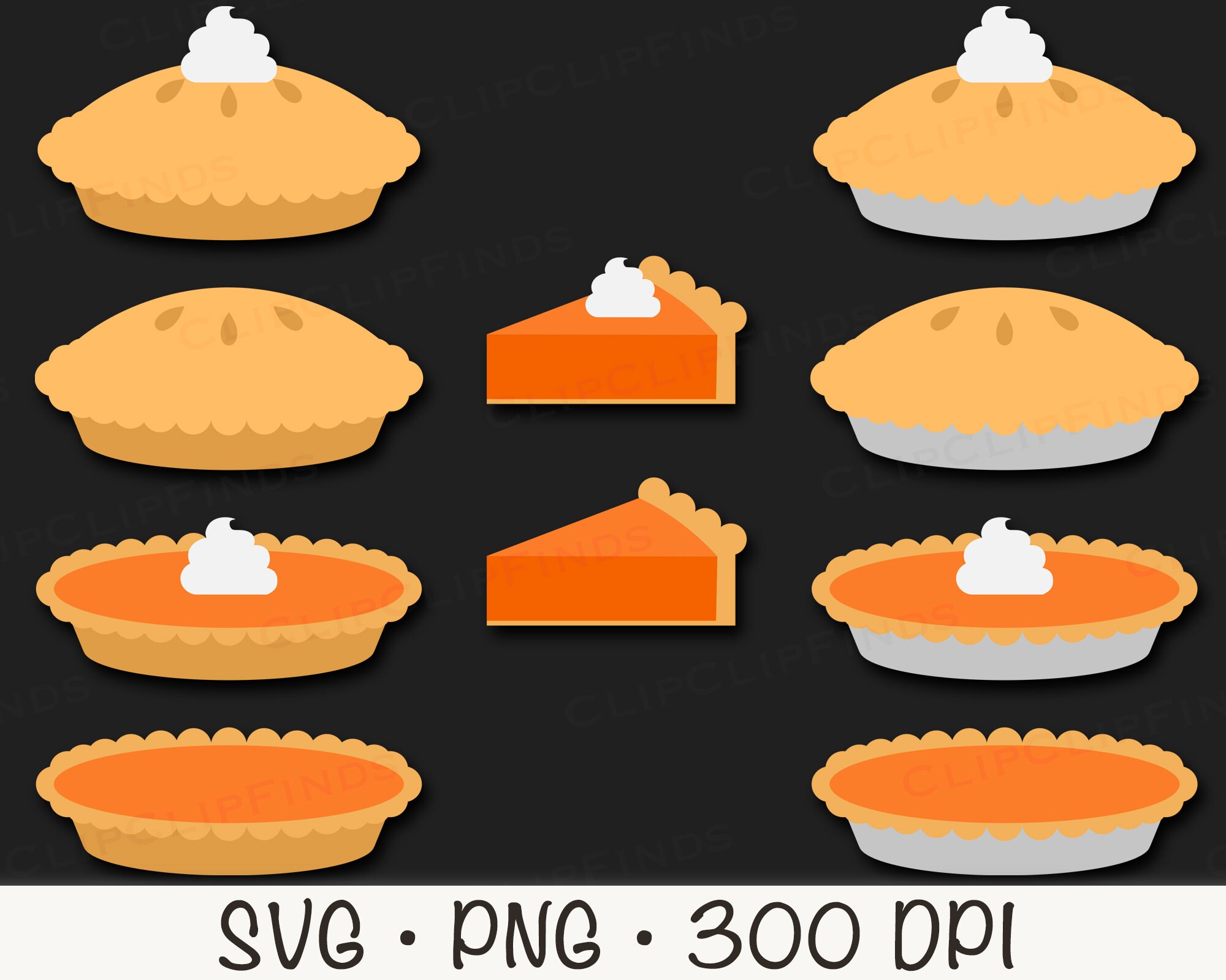 Pumpkin Pie Slice Clip Art