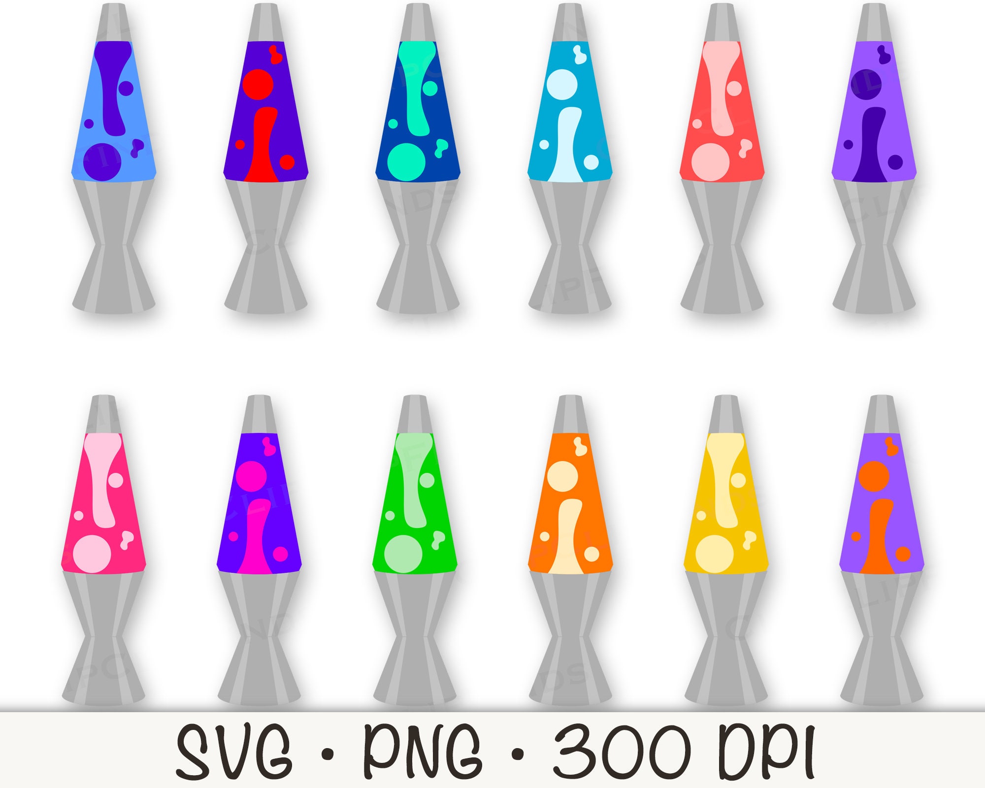 Lava Lamp, SVG, PNG, Clip Art, Instant Digital Download - Etsy