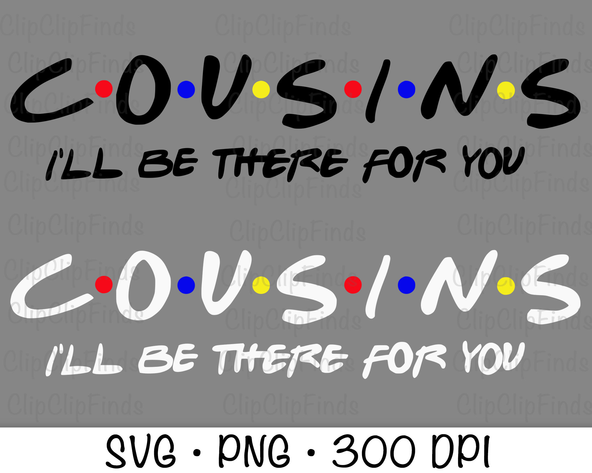 Playing With Cousins Clip Art