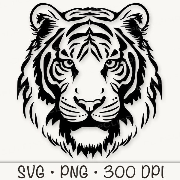 Bengals Tiger Head Svg - Etsy