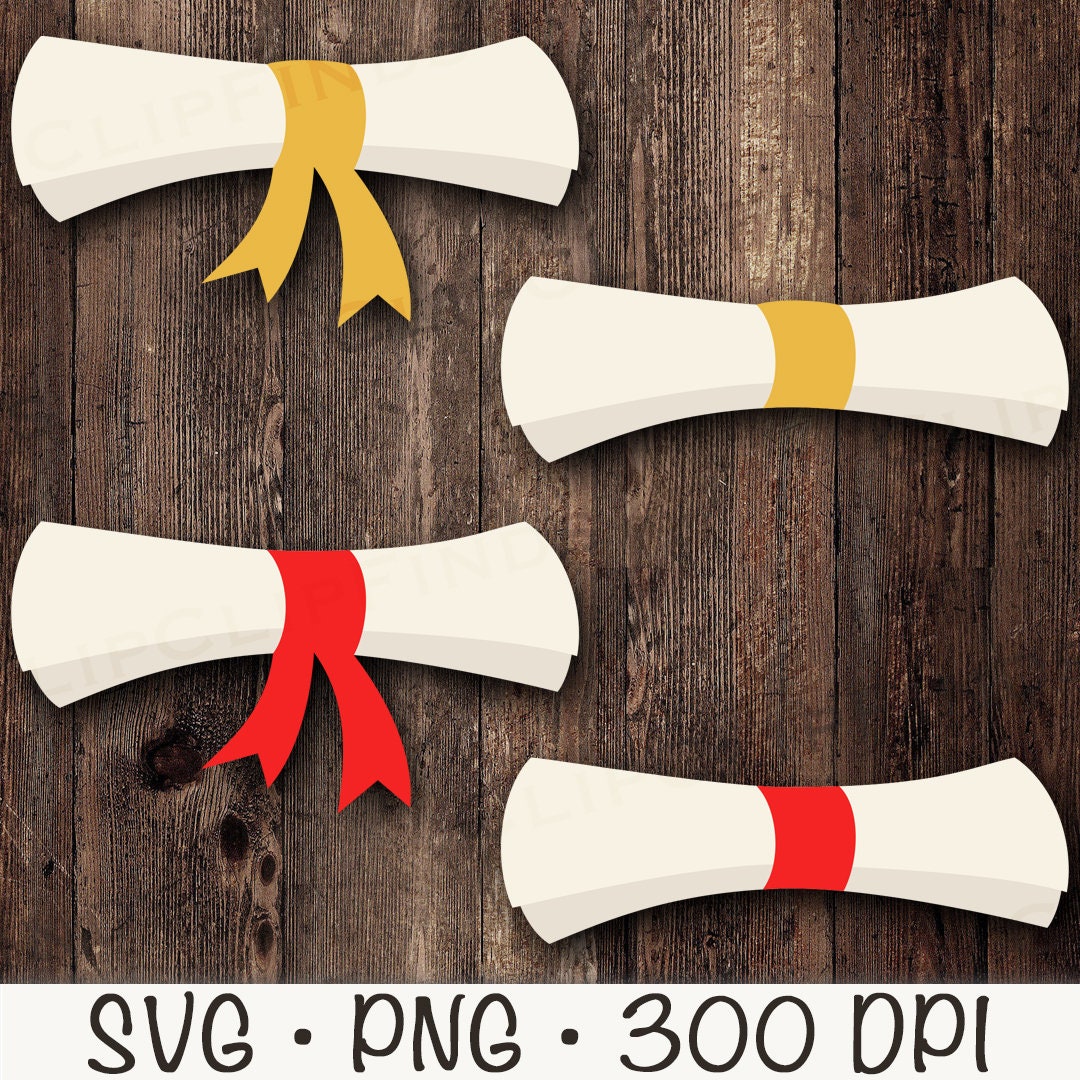 Graduation Certificate SVG, Certificate PNG, Certificate Clipart, Class ...
