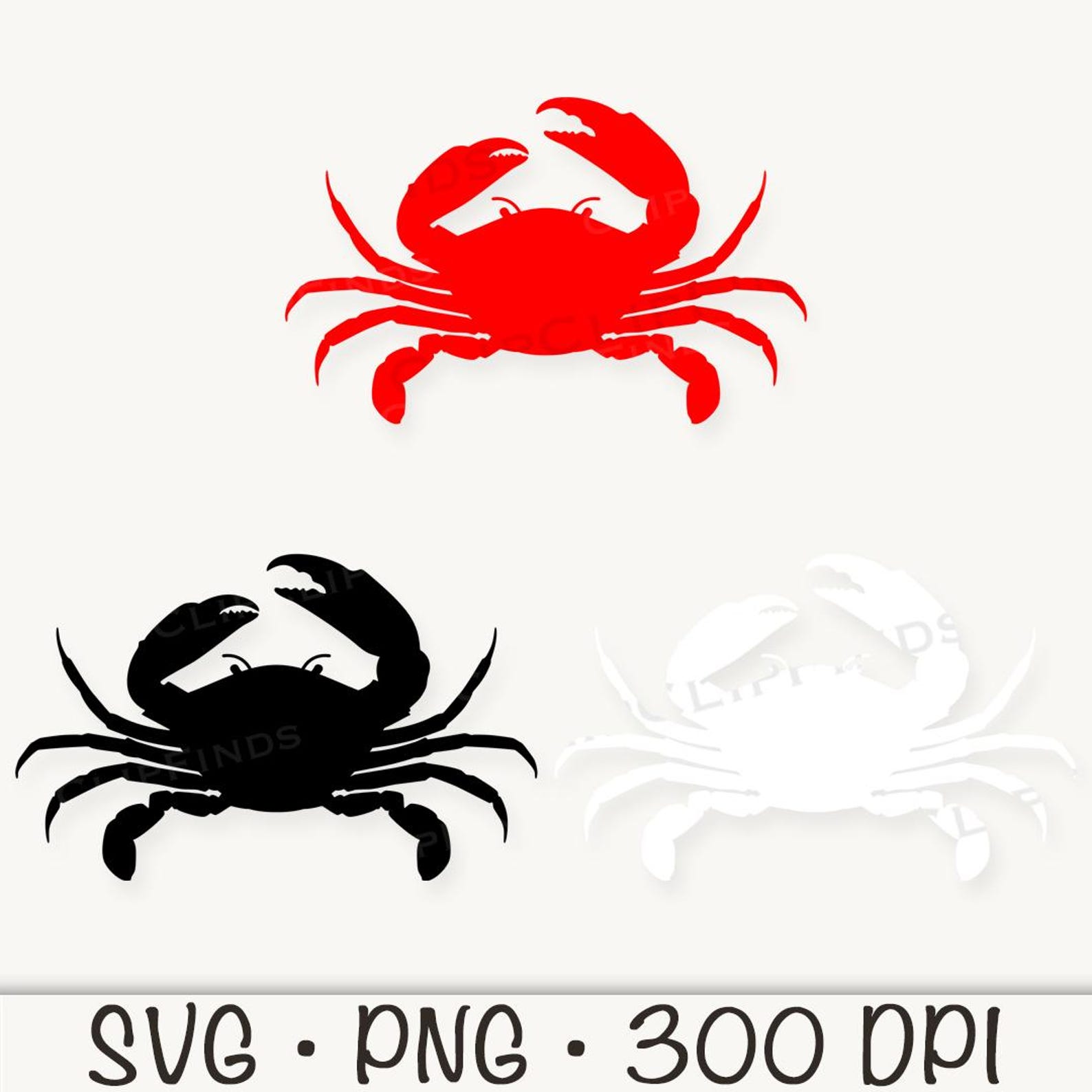 Crab SVG Vector Cut File and PNG Transparent Background, Digital ...