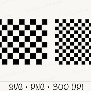 Seamless Checkerboard Pattern SVG, PNG, Transparent Background, Instant ...