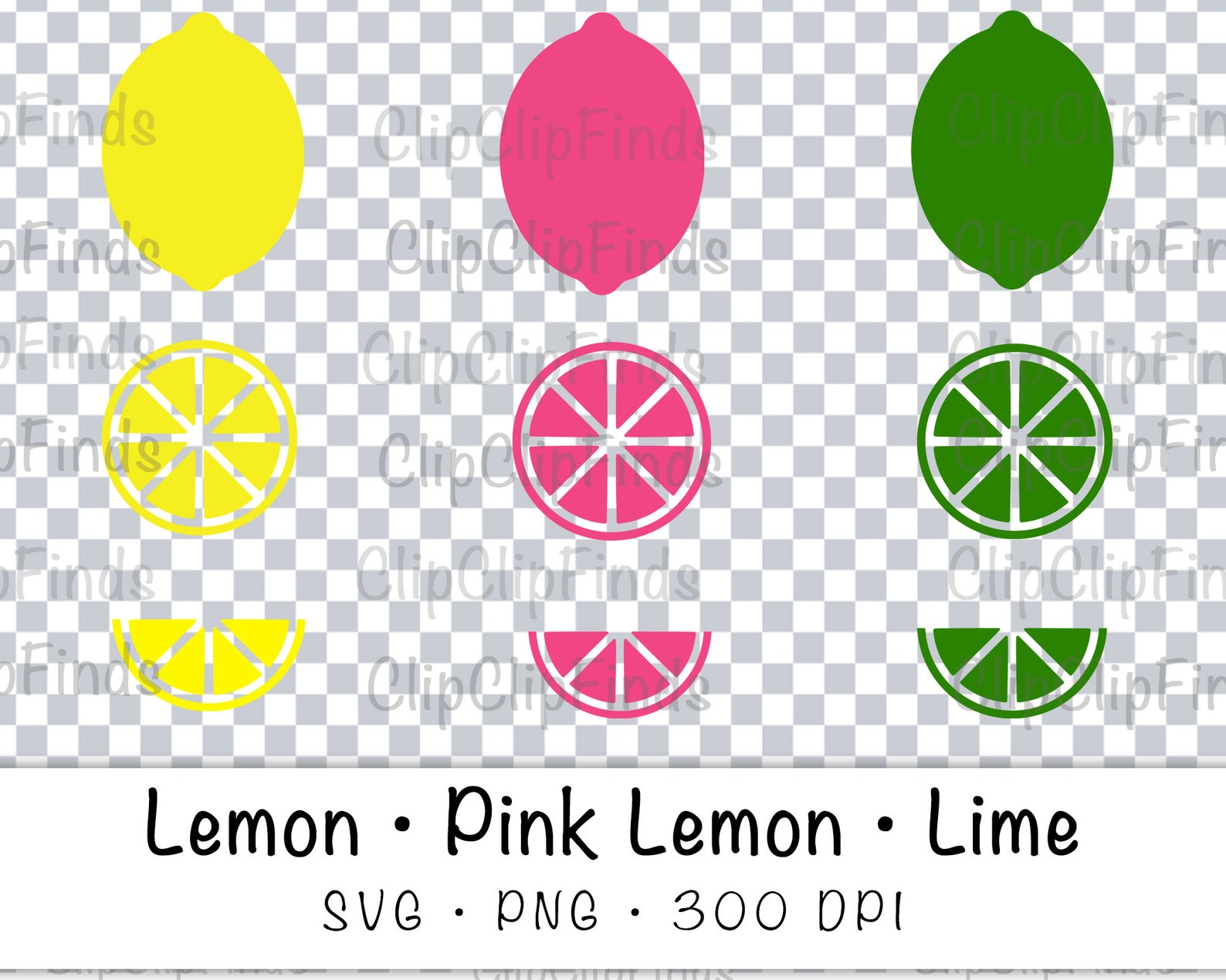 Lemon SVG Lime SVG Pink Lemon Bundle Pack Vector Cut File - Etsy Canada