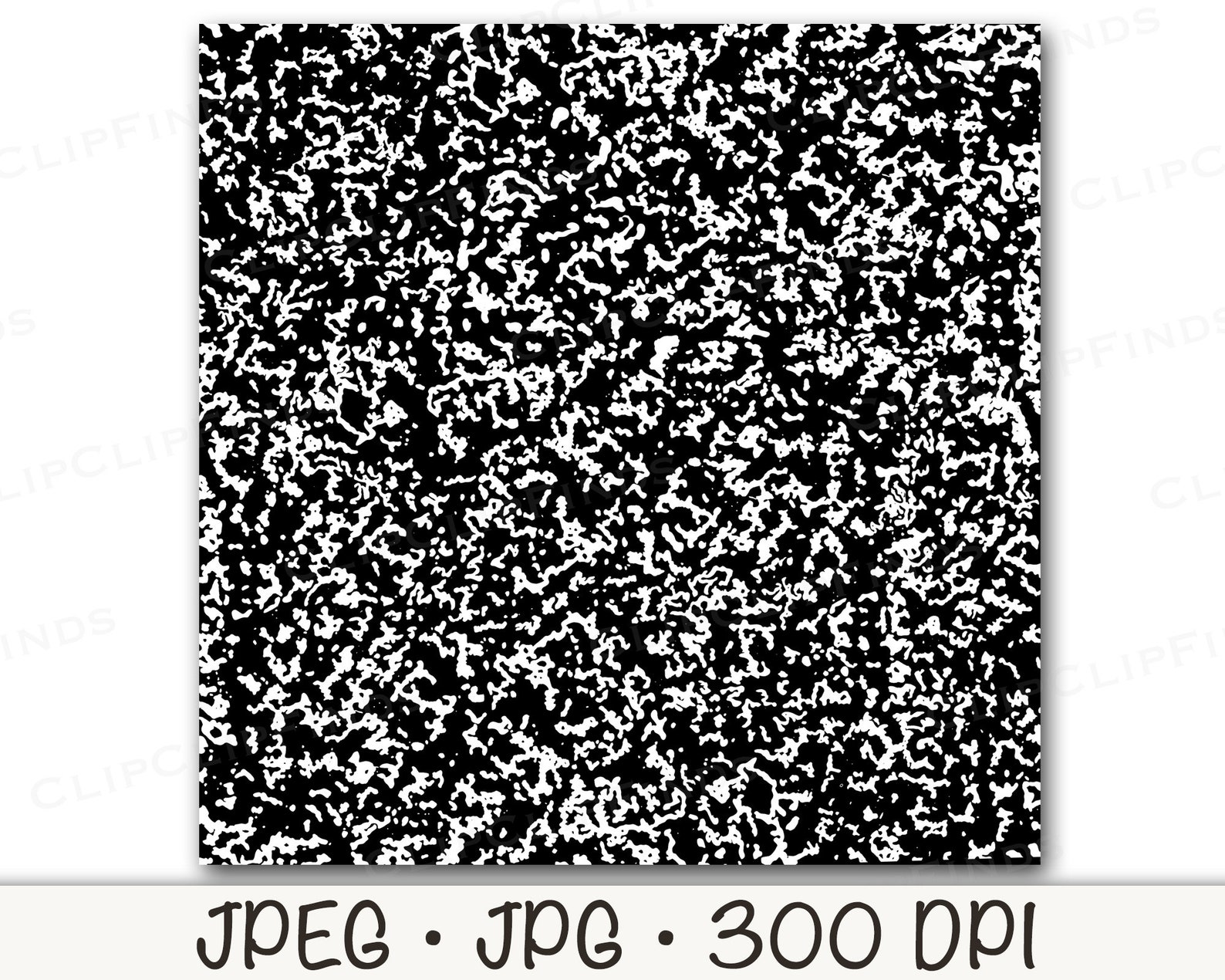 Composition Book Pattern Digital Wallpaper Background, Instant Download ...