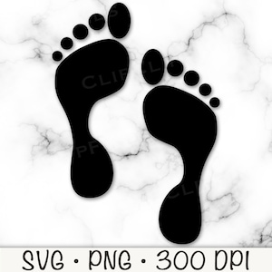 Foot Print SVG, Feet SVG, Feet Silhouette, Foot PNG, Foot Step ...