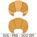 Croissant SVG, Croissant Clipart, Croissant PNG, Pastry, Bread, Digital ...
