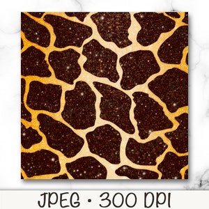 Glitter Animal Print Digital Wallpaper, Zebra, Leopard, Tiger and ...