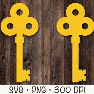 Skeleton Key SVG, Skeleton Key PNG, Skeleton Key Clip Art, Instant ...