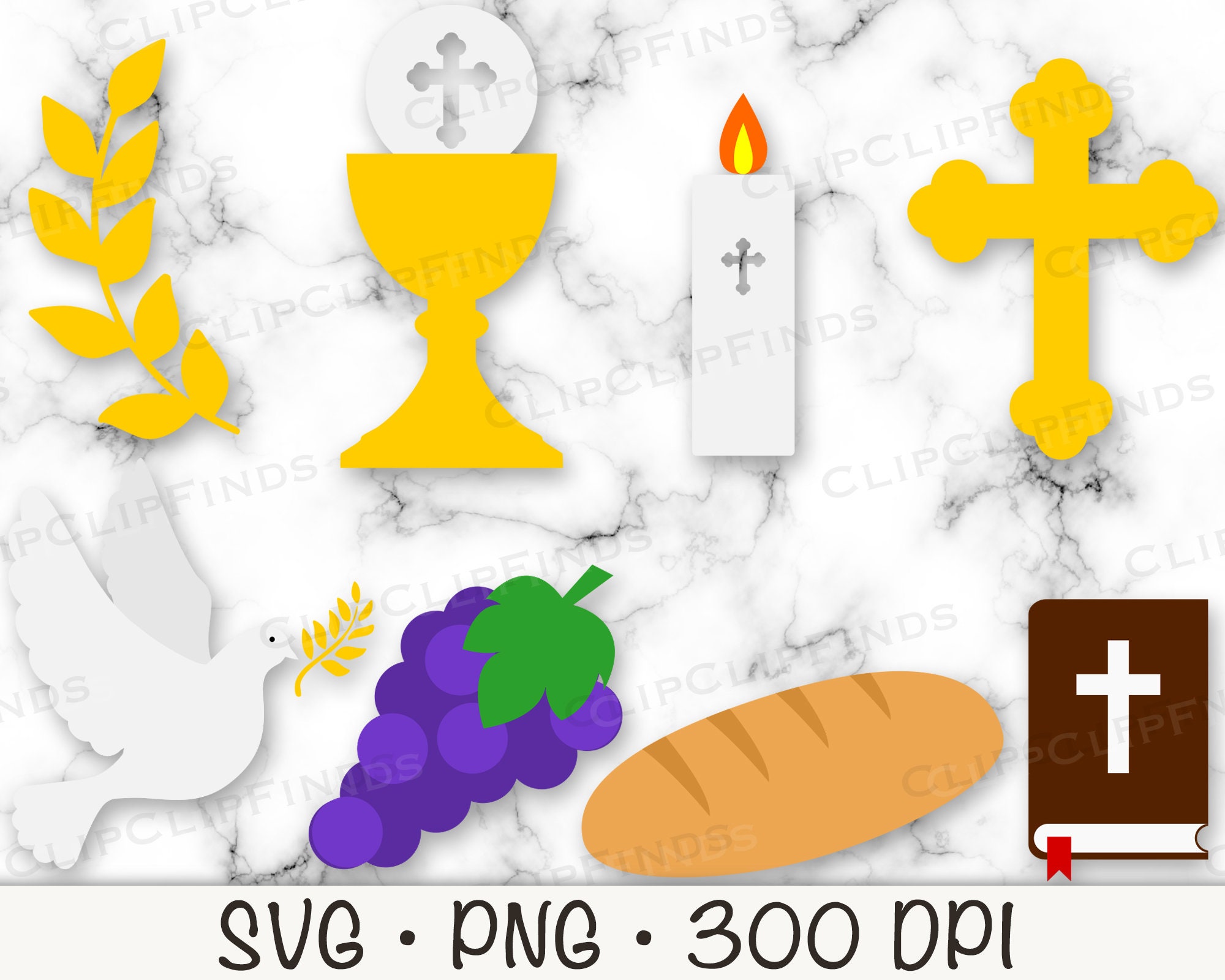 First Communion Bundle SVG PNG Instant Digital Download - Etsy Australia