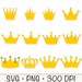 Crown SVG, Crown Bundle Pack PNG, Royal Crown, King, Queen, Princess ...