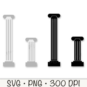 Pillar SVG, Pillar PNG, Pillar Silhouette, Column Clipart, Digital ...