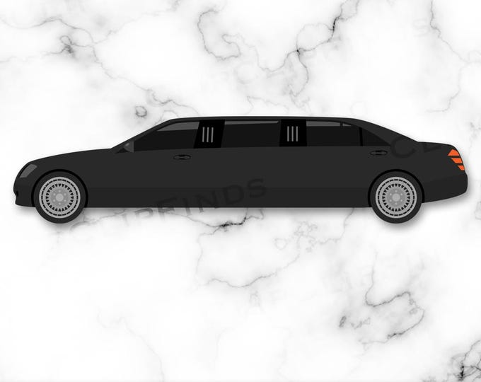 Limousine SUV Outline SVG, Limousine SVG, Limousine Clipart, Limousine ...