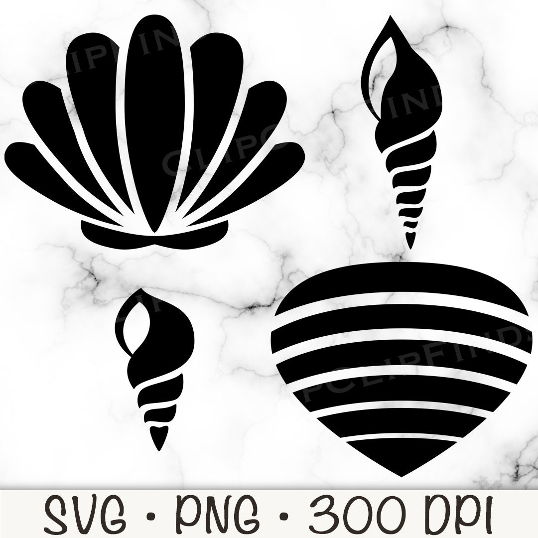 Muscheln SVG, Muschel Bundle, Muschel PNG, Muschel Silhouette, Muschel ...