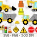 Construction Trucks SVG, Depot, Bundle, Construction Clipart, Dump ...