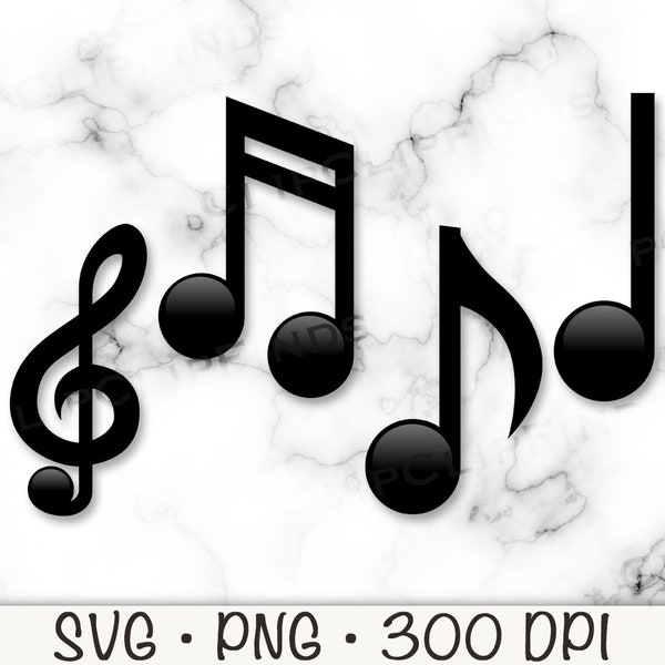 Musical Notes Svg - Etsy